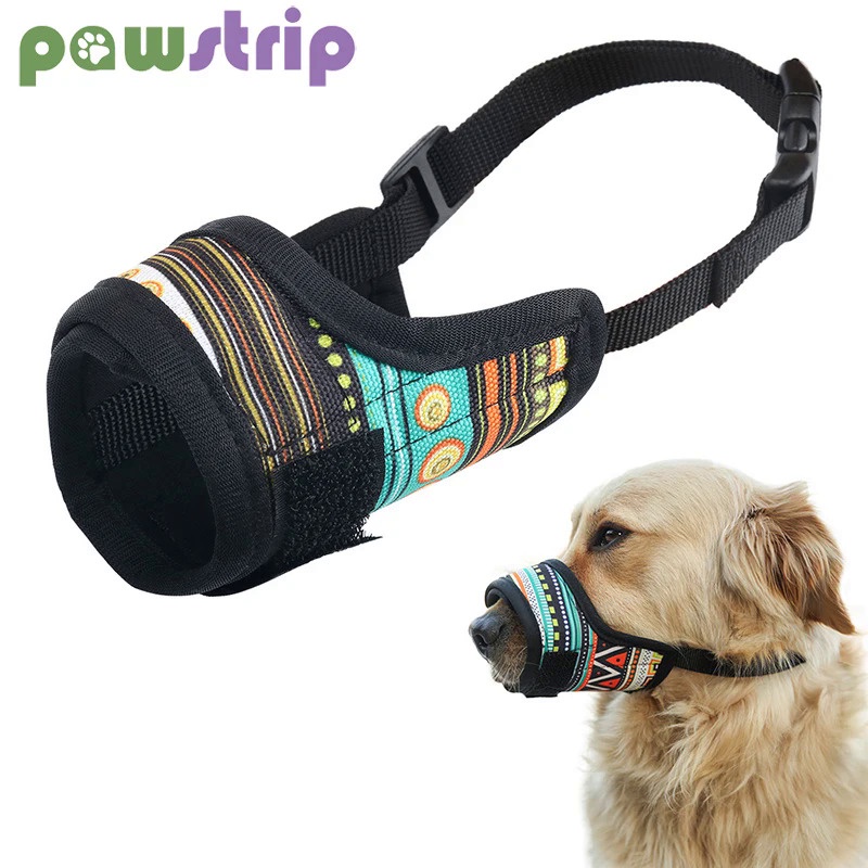S-L Anti-bite Pet Dog Muzzle Adjustable Dog Mouth Cover for Medium ...