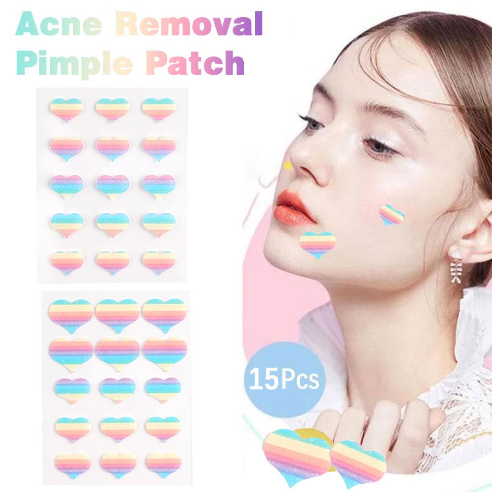 แผ่นแปะสิวไฮโดรคอลลอยด์ สีรุ้ง 15 ชิ้น | Shopee Thailand