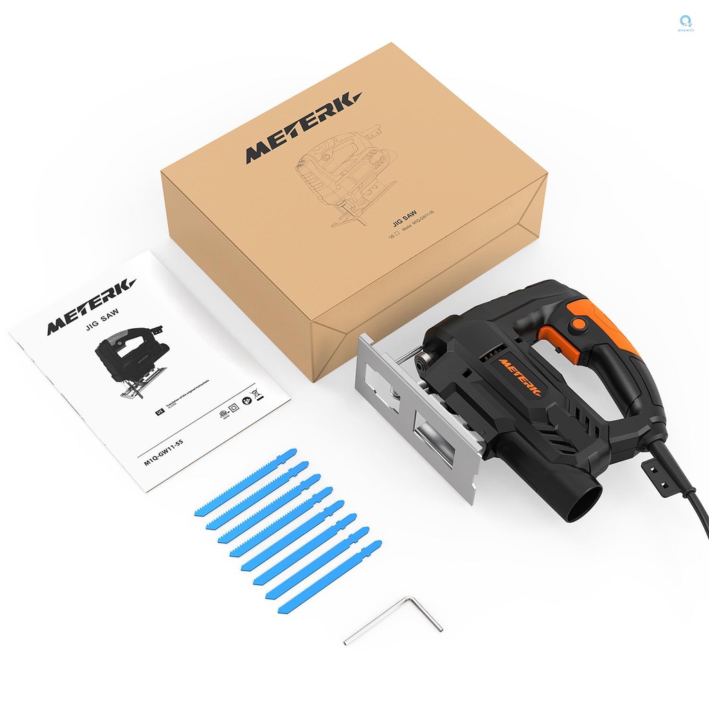 [NewTools] เลื่อยจิ๊กซอว์ไฟฟ้า 3.5A อเนกประสงค์ พร้อมใบเลื่อยไม้ 4 ชิ้น ใบเลื่อยเหล็ก HSS 4 ชิ้น ...