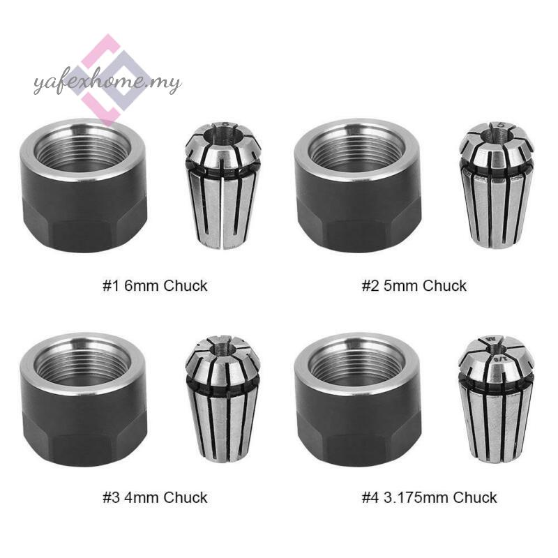 ER11 Chuck Collets Clamping Nuts ทนทานและใช้งานได้จริงสําหรับแกะสลักกัด CNC | Shopee Thailand