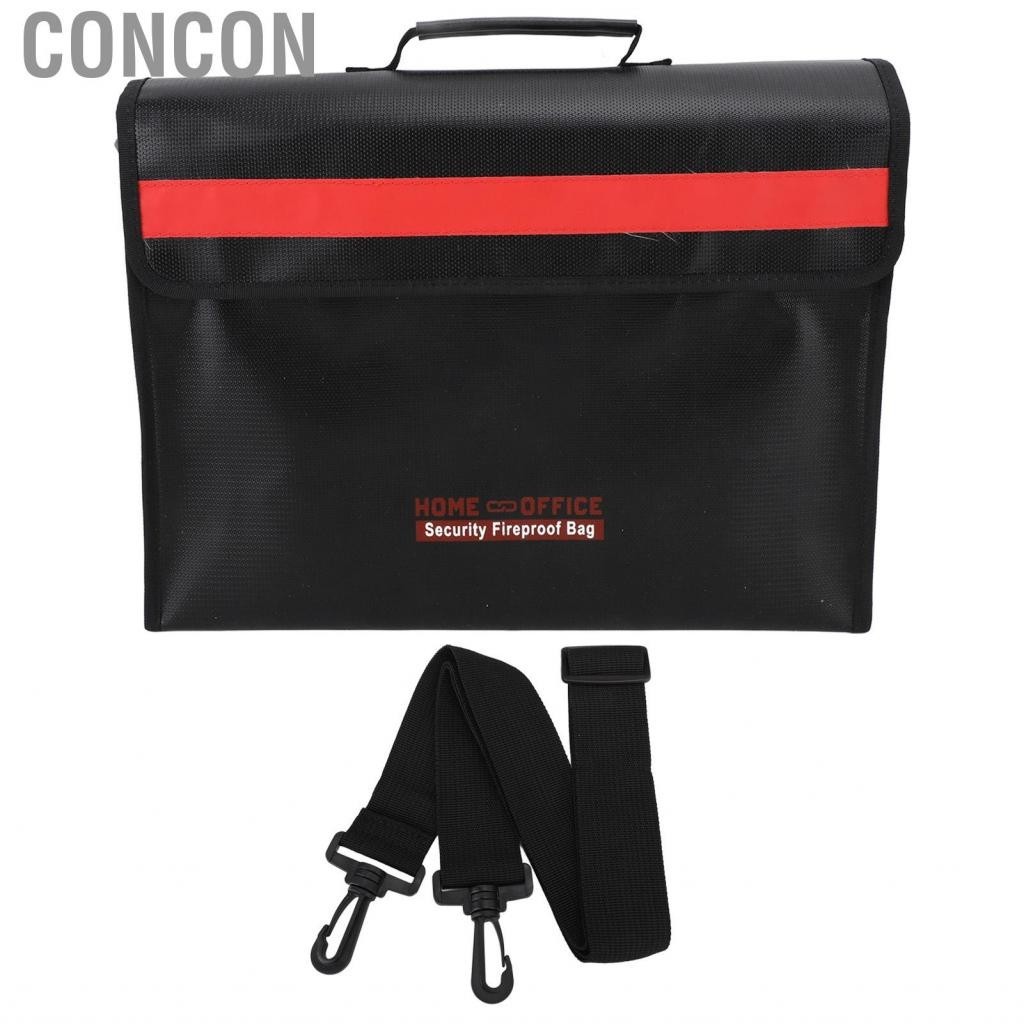 Concon Fireproof Document Holder Bag Large Capacity Waterproof File ...