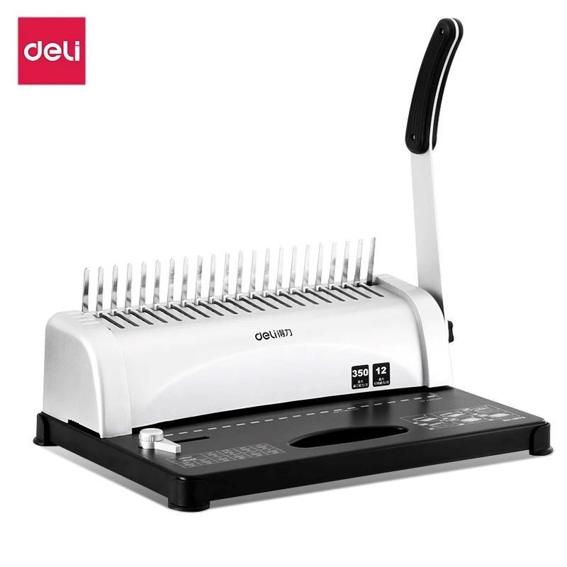 Deli E3870 เครื่องเข้าเล่ม เครื่องเข้าเล่มเอกสาร เจาะกระดาษ เข้าเล่ม ...