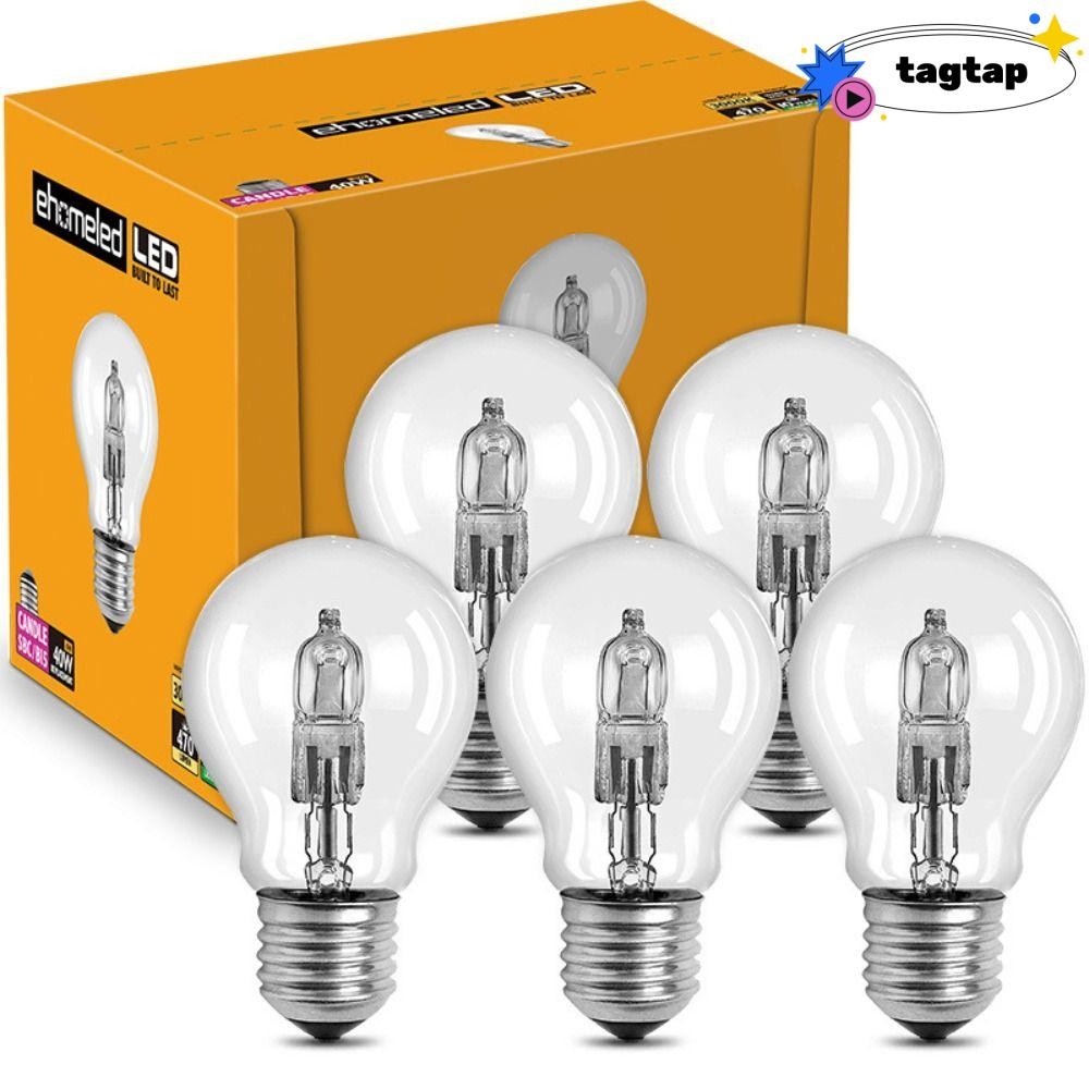 หลอดฮาโลเจน TAGTAP Downlight Spot A55 เปลี่ยนใช้งานได้จริง หลอดไฟแหลมเทียน E27 28W-100W ในร่ม ...