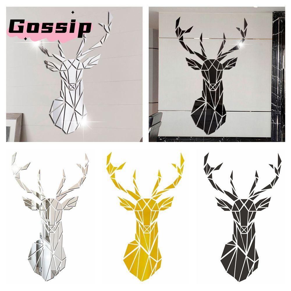 Gossip Mirror Surface Decals DIY Self-กาวหลายขนาด Wall Art | Shopee ...