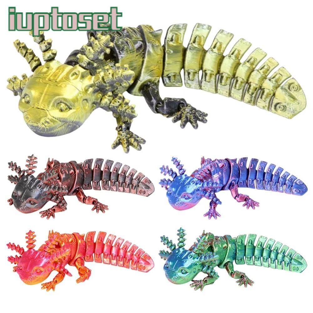Iuptoset Axolotl Action Figure,Multi-jointed Multicolor พิมพ์ Axolotl ...