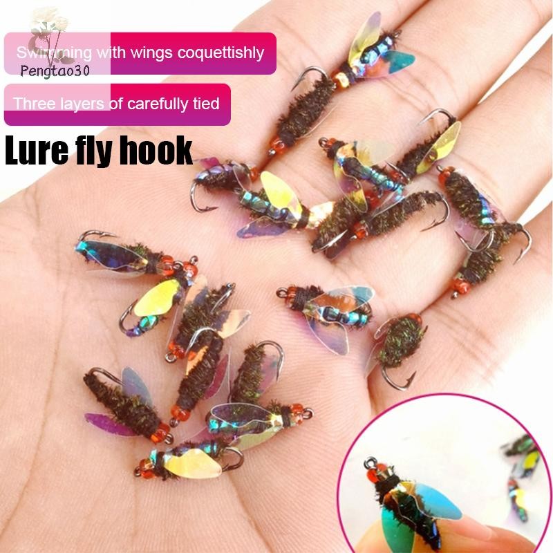 [Eao] Luya Fly Bait, Fly Hook, Mung Bean Fly, Horse Mouth, Tilapiaลายสี ...