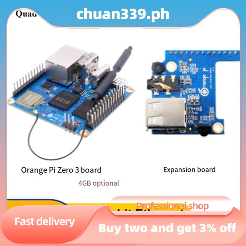 Zjth บอร์ดคอมพิวเตอร์ ชิป Wifi-BT5.0 LPDDR4 Gigabit Orange Pi Zero3 4GB H618 สีฟ้า สําหรับ ...