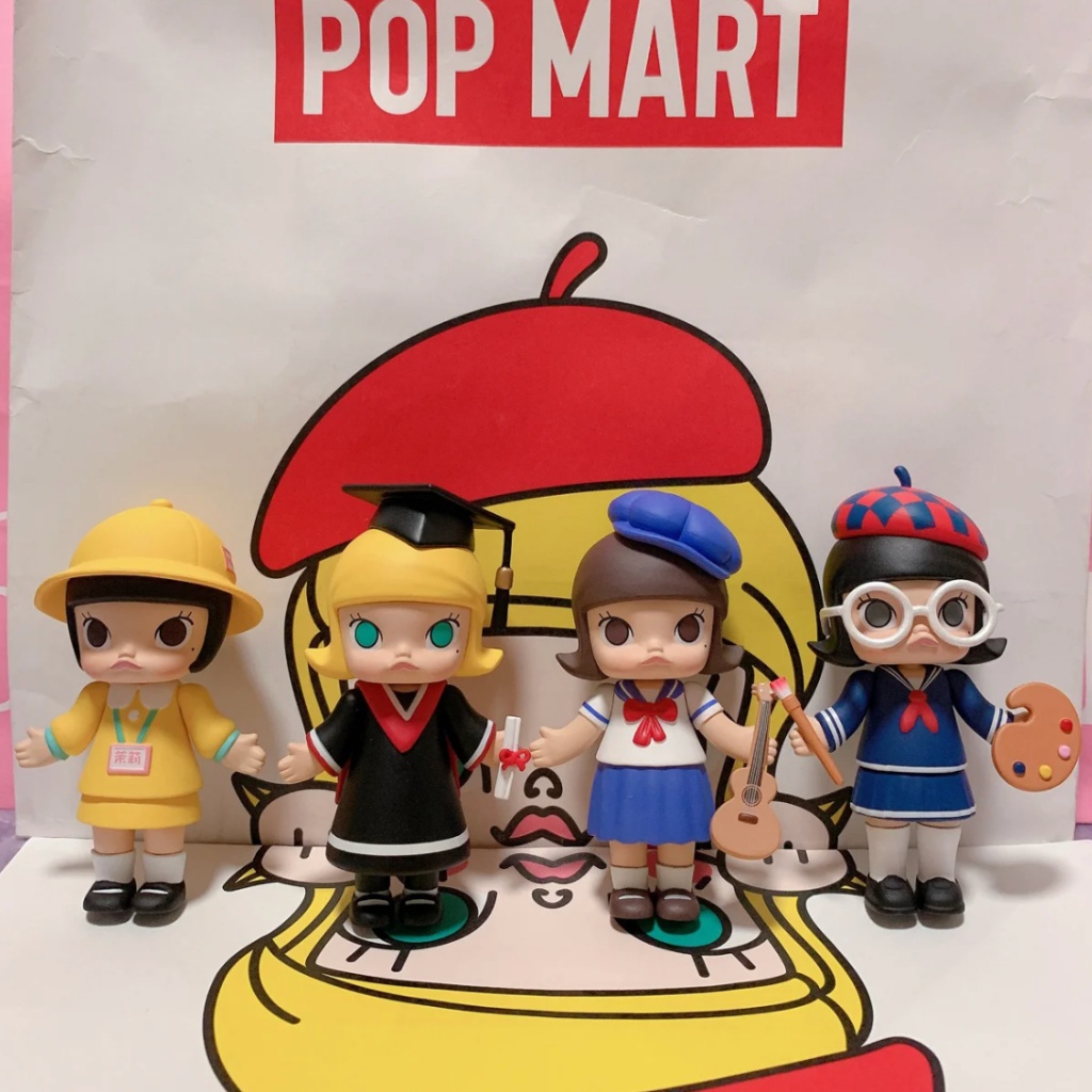 【ของแท้】กล่องสุ่ม ตุ๊กตาฟิกเกอร์ popmart school life of Molly ของขวัญเครื่องประดับ | Shopee Thailand