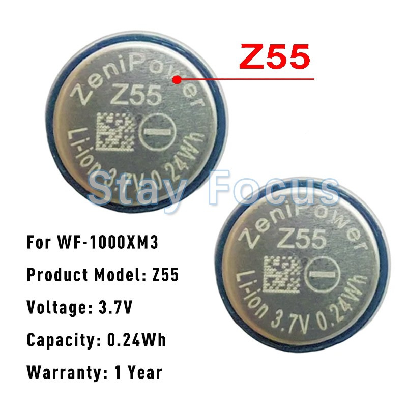 แบตเตอรี่หูฟัง ZeniPower Z55 Z55H สําหรับ Sony WF-1000XM3 WF-1000XM4 WF ...