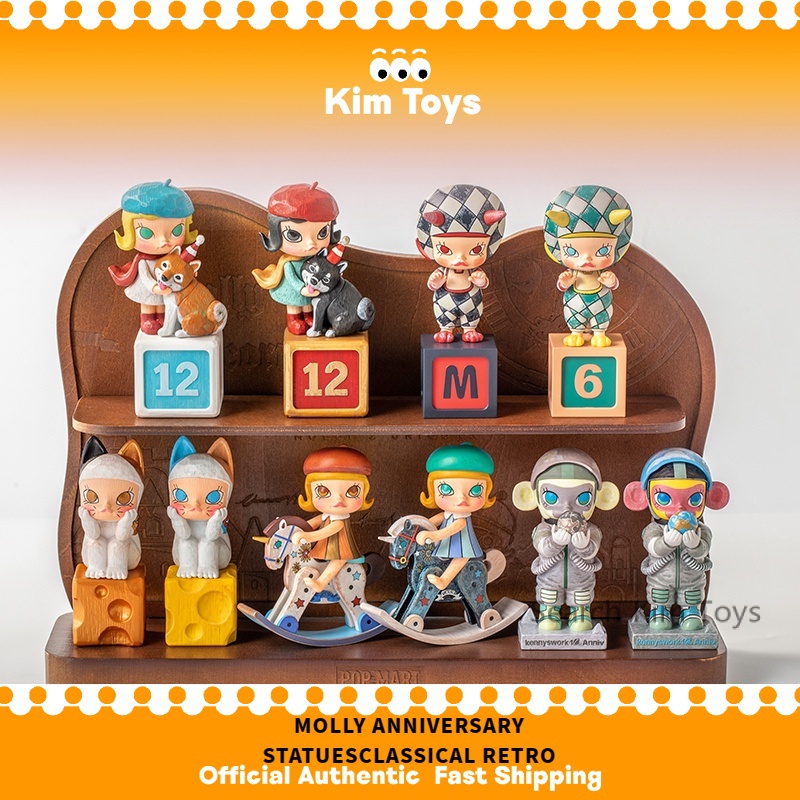 POPMART MOLLY Anniversary Statues Classicial Retro collection Series ...