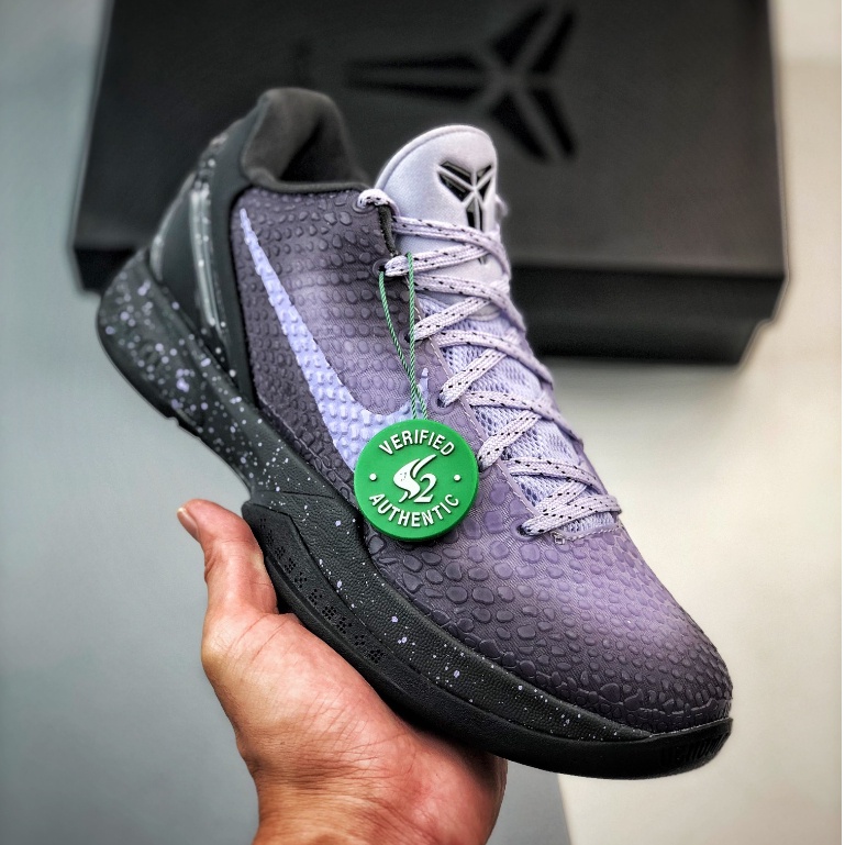 ♞NIKE Basketball shoes Zoom Kobe 6 Protro "EYBL" Dark purple ...