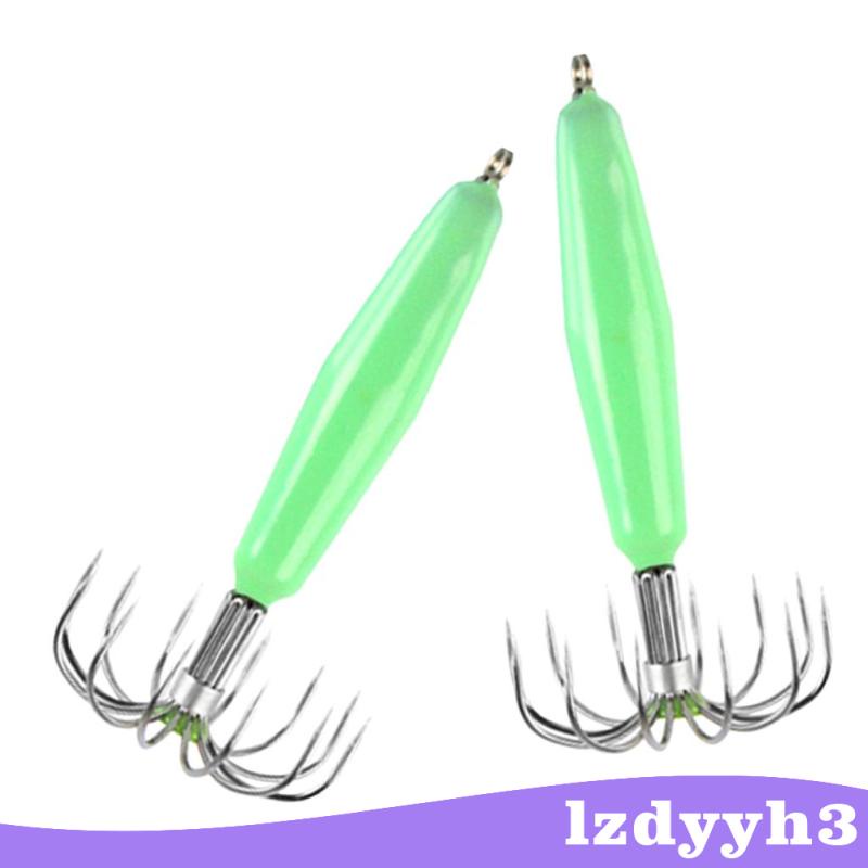 [Lzdyyh3] ตะขอตกปลาหมึก น้ําเค็ม แบบแข็ง 5.4 ซม. 4 ชิ้น | Shopee Thailand