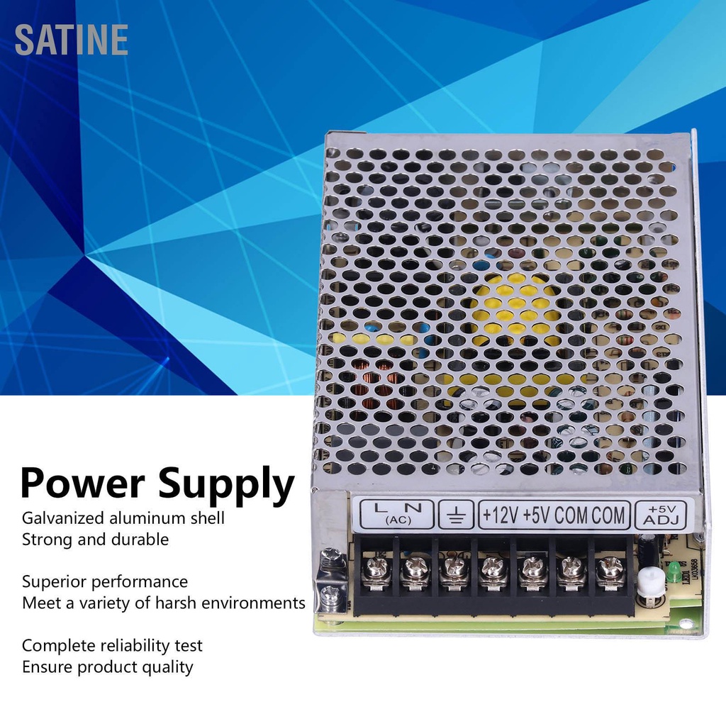 SaTine BERM Switching Power Supply เอาต์พุตคู่ DC 5V/4A 12V/3A แรงดัน ...