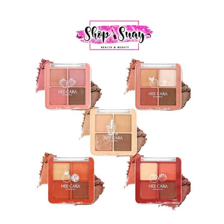 นีคาร่า NEE CARA MINI FRUITS FOUR EYESHADOW #N319 อายแชโดว์ 4 ช่อง | Shopee Thailand