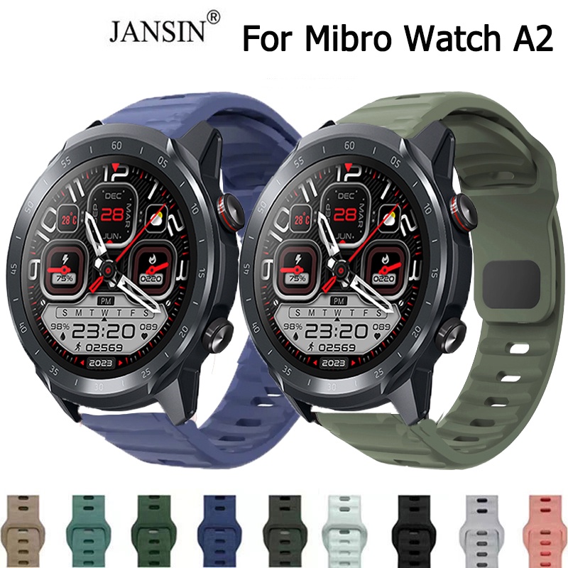 สาย Mibro Watch A2 สายนาฬิกา สายนาฬิกา ซิลิโคน สำหรับ mibro watch a2 ...