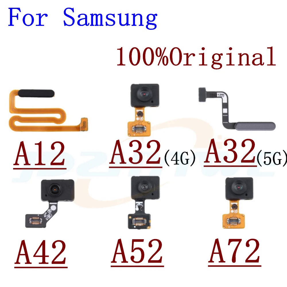 เครื่องสแกนลายนิ้วมือ อะไหล่ปุ่มโฮม สายเคเบิลอ่อน สําหรับ Samsung Galaxy A12 A32 A42 A52 A72 4G ...