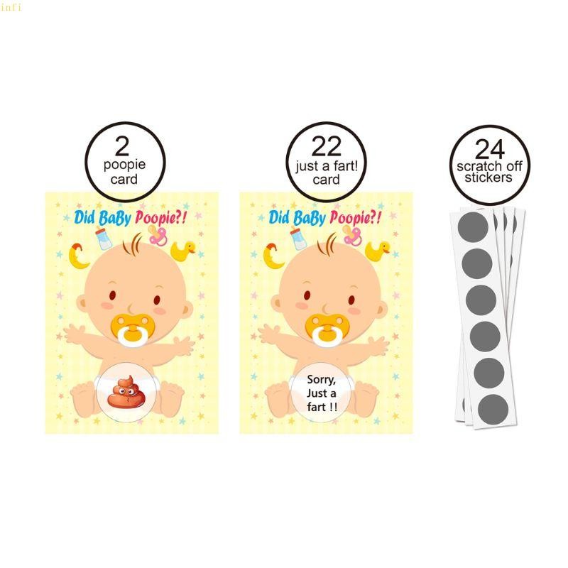 Infi Guessing Game Baby Shower Scratch Game Raffle Card กิจกรรมความ ...