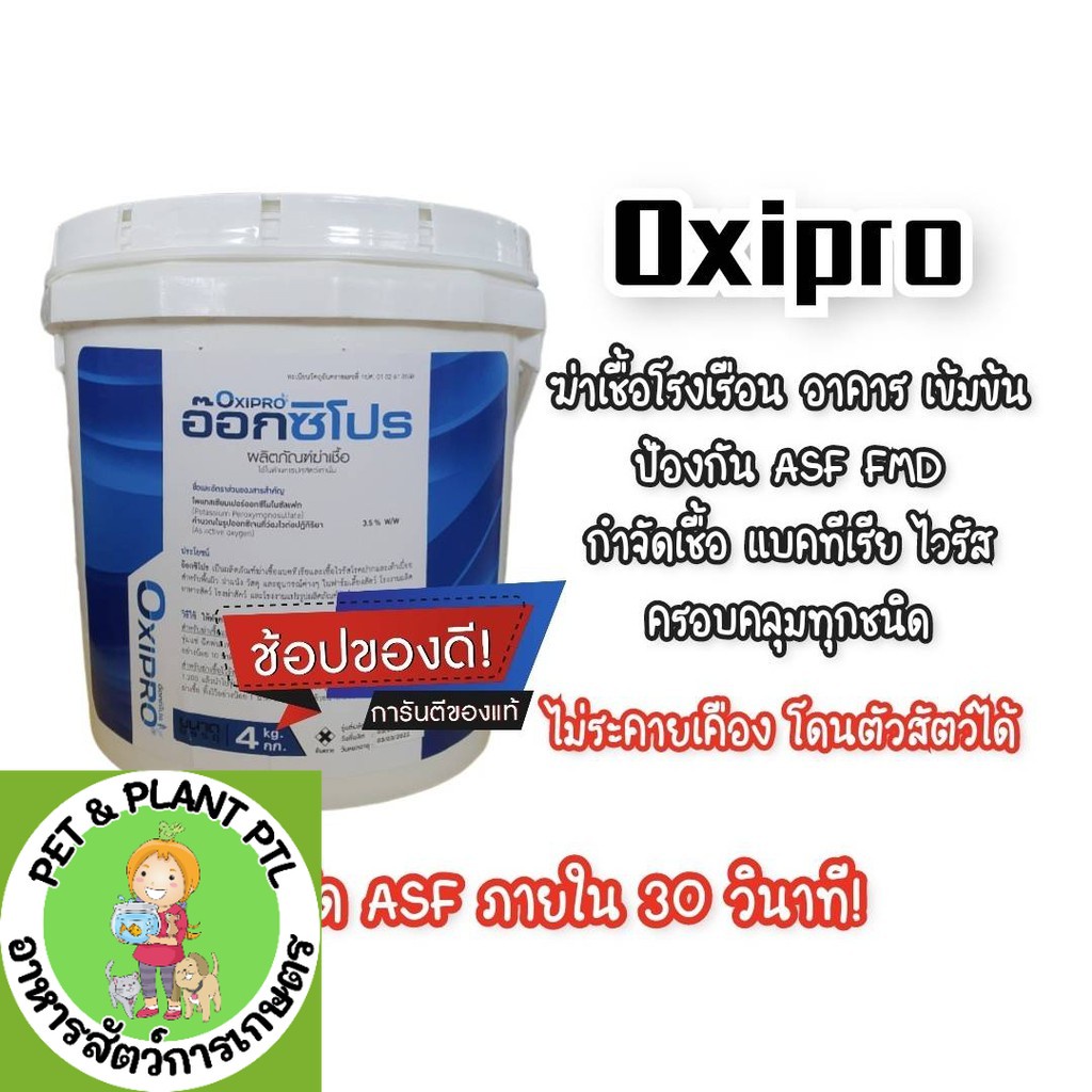 [ยกถัง] Oxipro : ผลิตภัณฑ์สำหรับทำความสะอาดและฆ่าเชื้อ ASF PRRS ...
