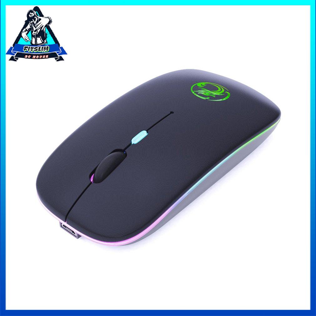 Wireless Mouse Rgb Rechargeable Computer Led Backlit Ergonomic Gaming ...