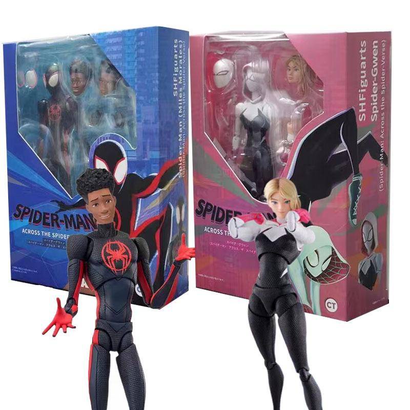 S.h.figuarts SHF Spider-Gwen & Spiderman (Miles Morales) Spider-Man ...