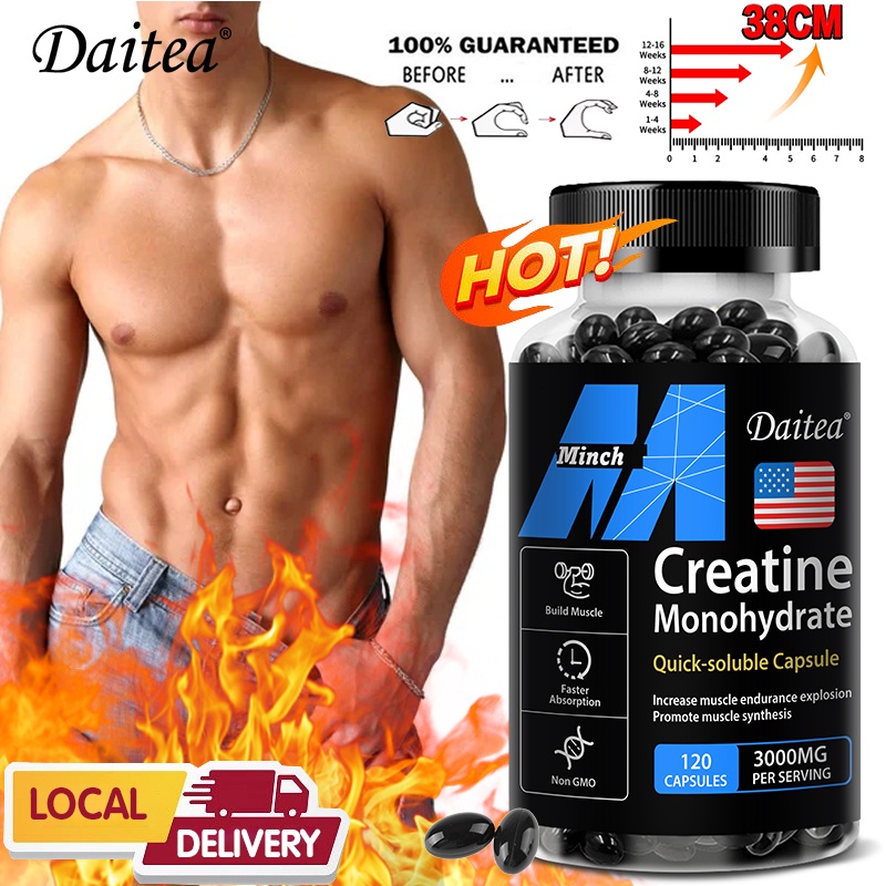 แคปซูลโมโนไฮเดรต Minch Creatine Monohydrate Boosts Strength สร้าง ...