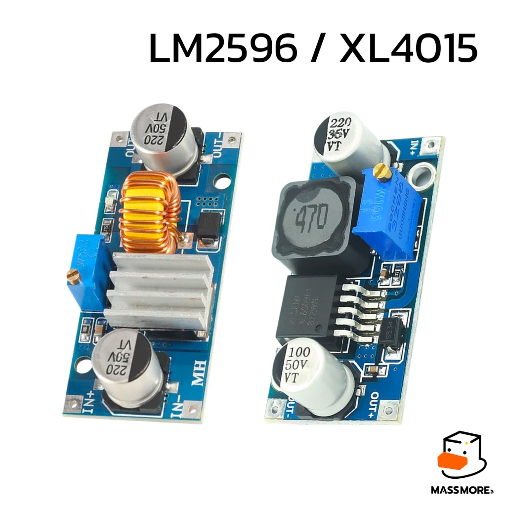 LM2596 XL401 โมดูลปรับลดแรงดัน Step Down LM2596 3A / XL4015 5A DC-to-DC ...
