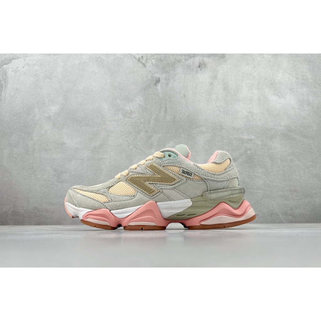 genuine New Balance NB9060 Light gray beige วินเทจช็อกกันลื่นกีฬาลำลอง ...