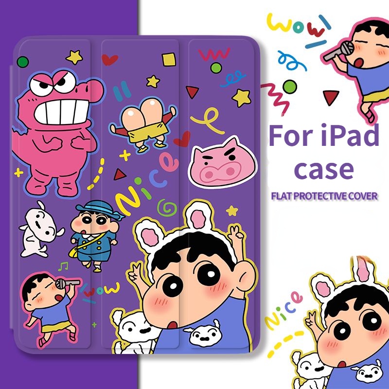 เคสใส ลายการ์ตูนชินจัง พร้อมช่องใส่ปากกา สําหรับ Ipad 36.3 ซม. Air 5 Mini 6 8 9 ลด 70% 34 ซม. ...