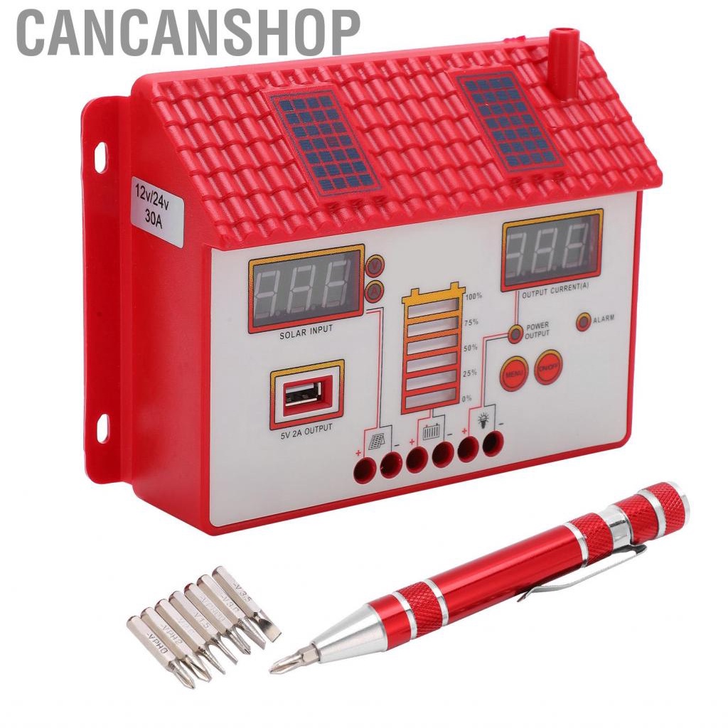 Cancanshop 12/24V House Shaped Solar Charge Controller MPPT Automatic ...