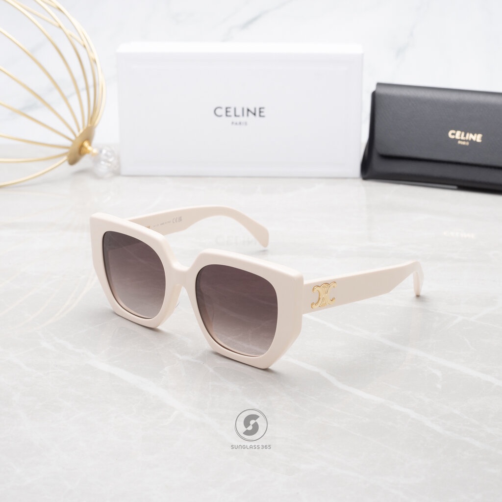 แว่นกันแดด Celine Triomphe Cat Eye Oversize CL40239F 25K | Shopee Thailand