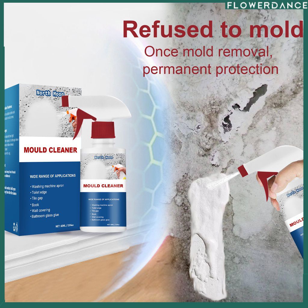 60ml Wall Mold Wall Mildew Removal Spray Mold Stain Agent Cleaner ที่มี ...