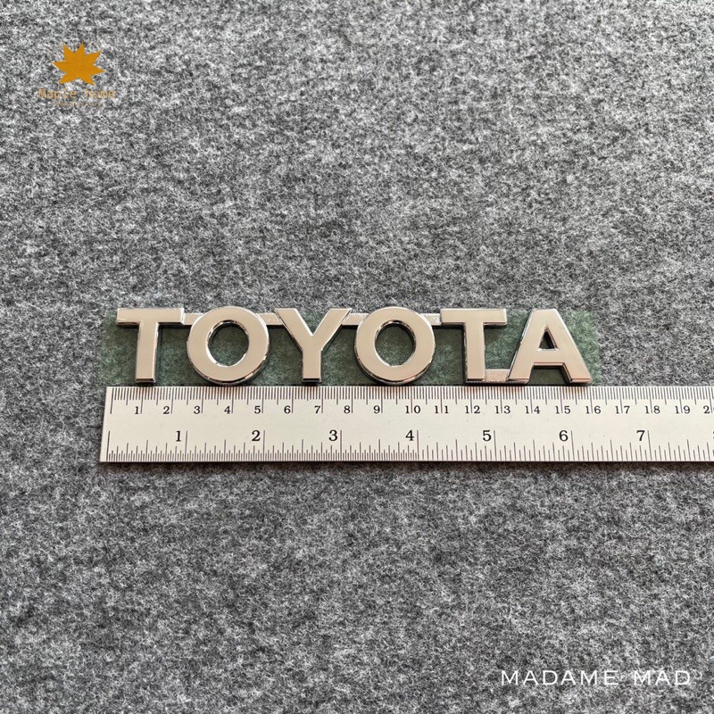 New ♞,♘แท้ศูนย์ % โลโก้ TOYOTA ติดท้าย VIGO ขนาด 16x2.5cm (URN-75469 ...