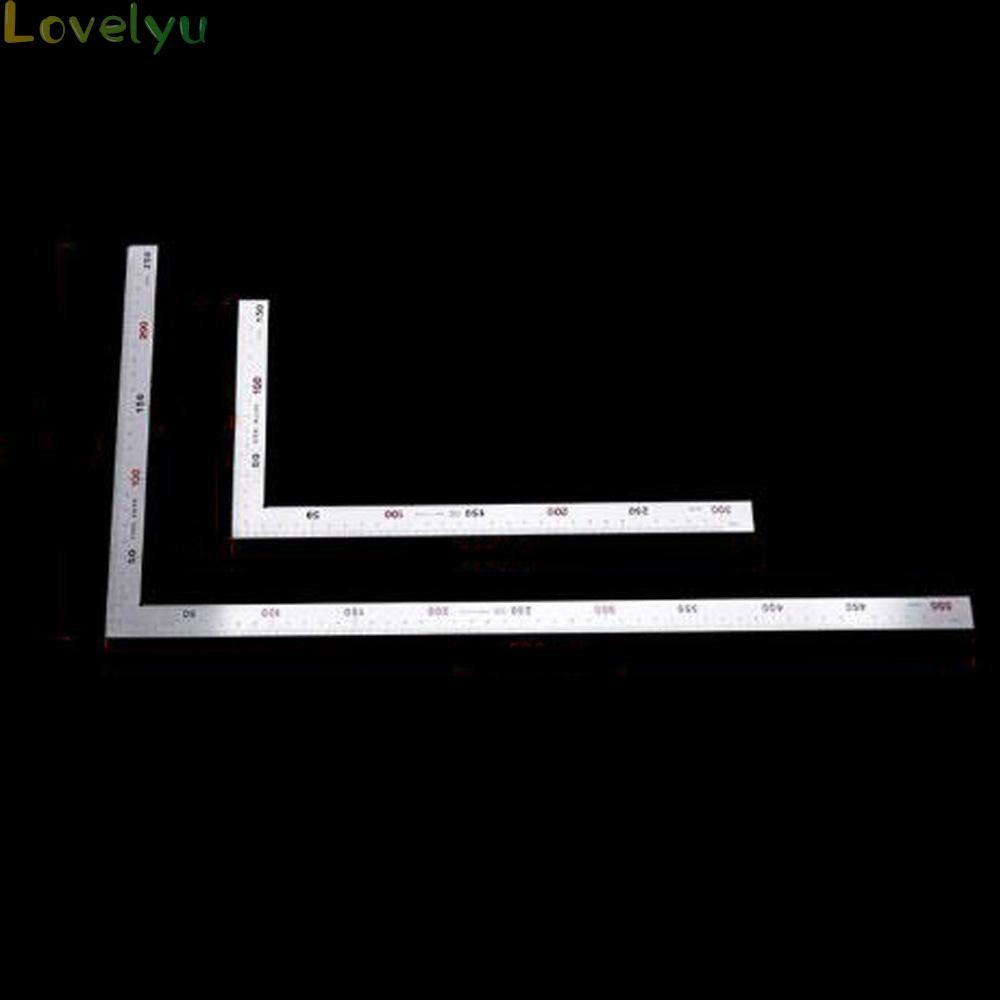 Scale Mark Right Angle L Shape Stainless Steel Square Ruler Woodworking ...