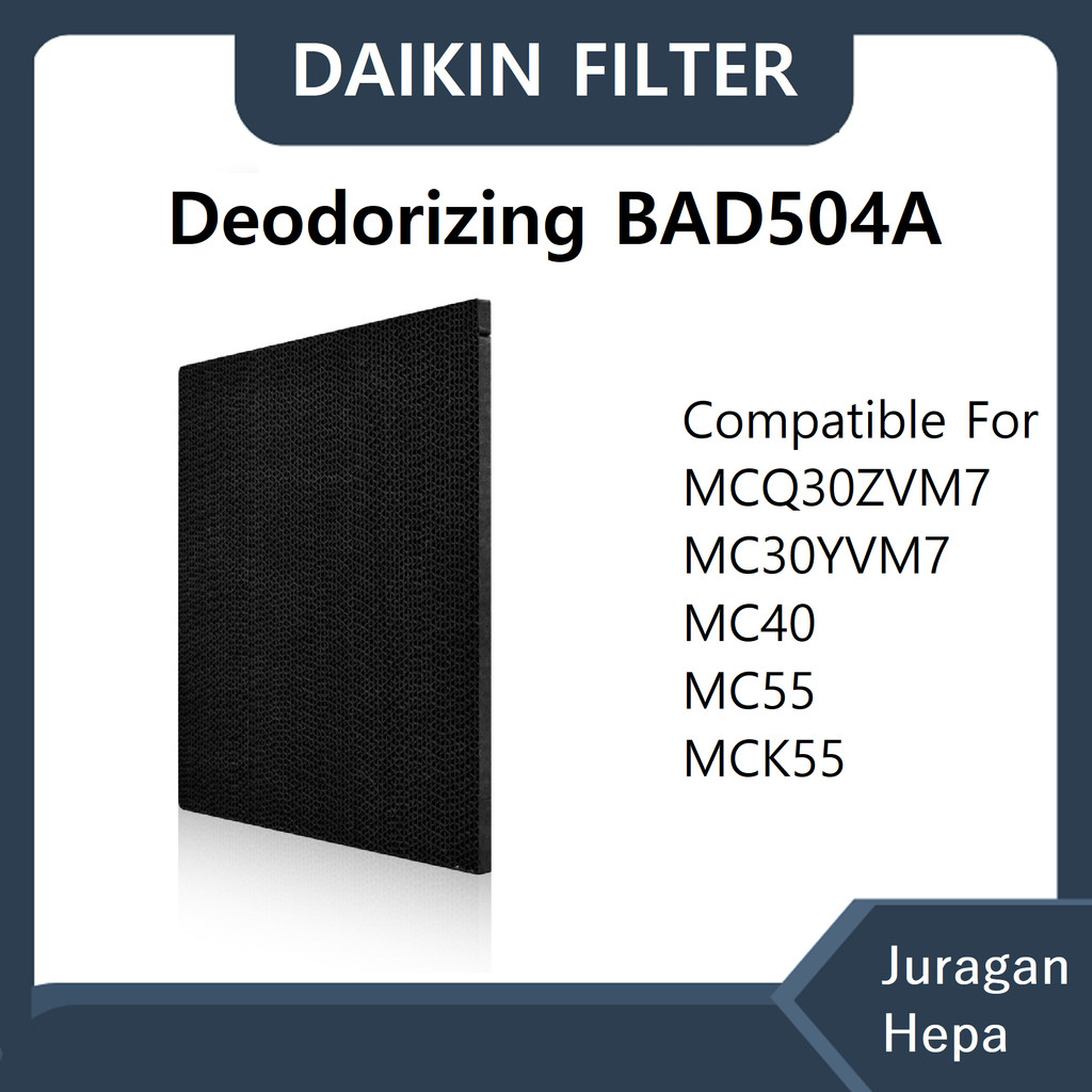 ตัวกรองกําจัดกลิ่น Daikin MC40 MC50 MCK55 MCQ30ZVM7 MC30YVM7 เปลี่ยนเครื่องฟอกอากาศคาร์บอน ...