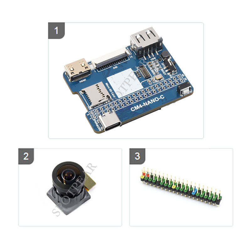 Raspberry Pie Compute Module 4cm4 Prototype IO แผ่นขยายแผ่นฐานพร้อม ...