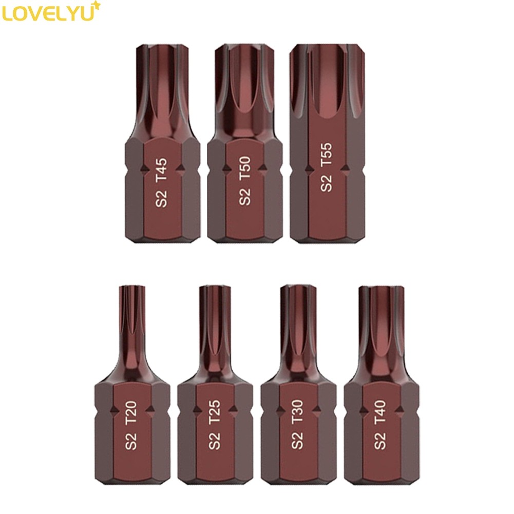 T20/25/30/40/45/50/55 ไขควงไฟฟ้า Bits Hex Shank Batch Head Bits ...