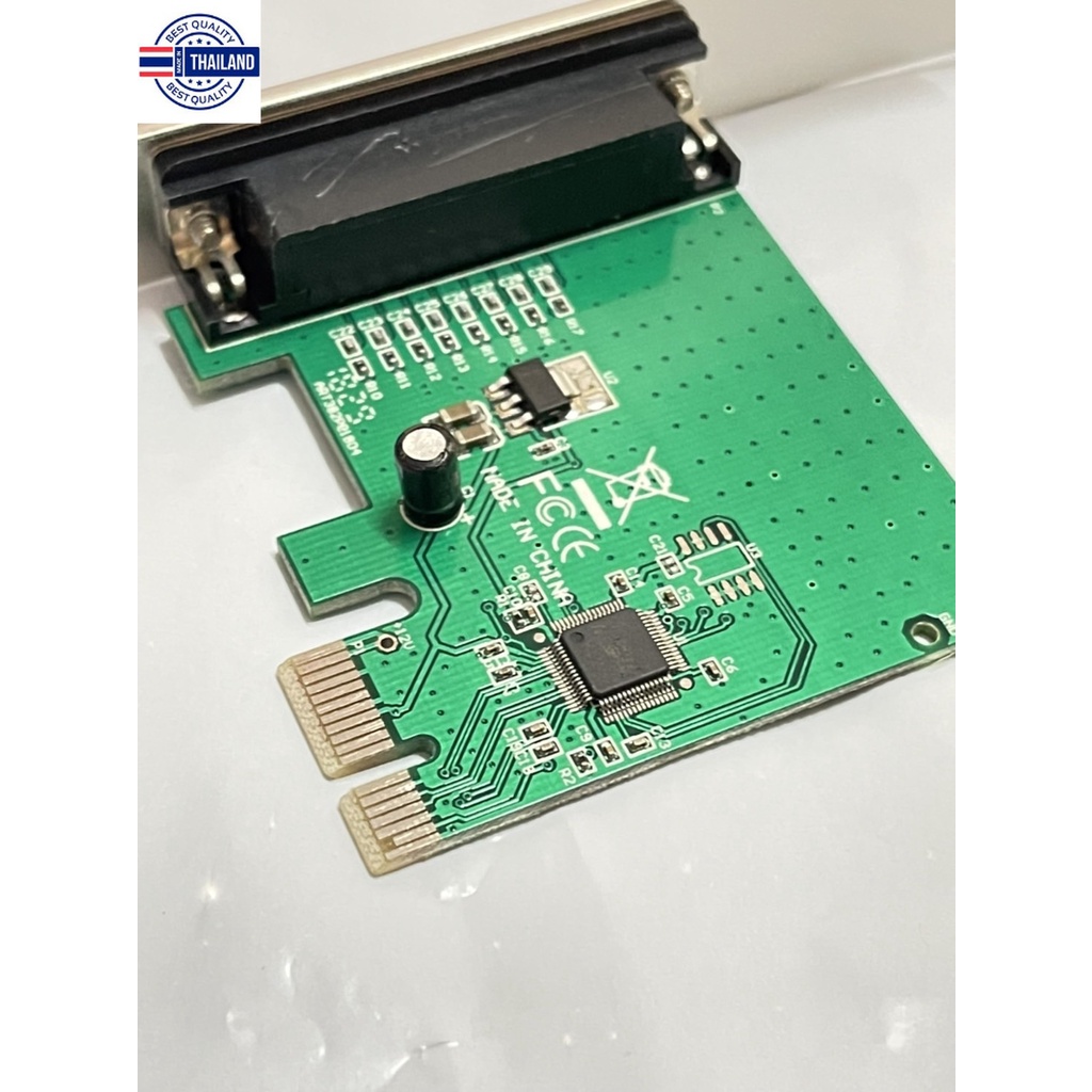 PCI Express Parallel Port DB25 25Pin PCIE Riser Card เครื่องพิมพ์ LPT ...