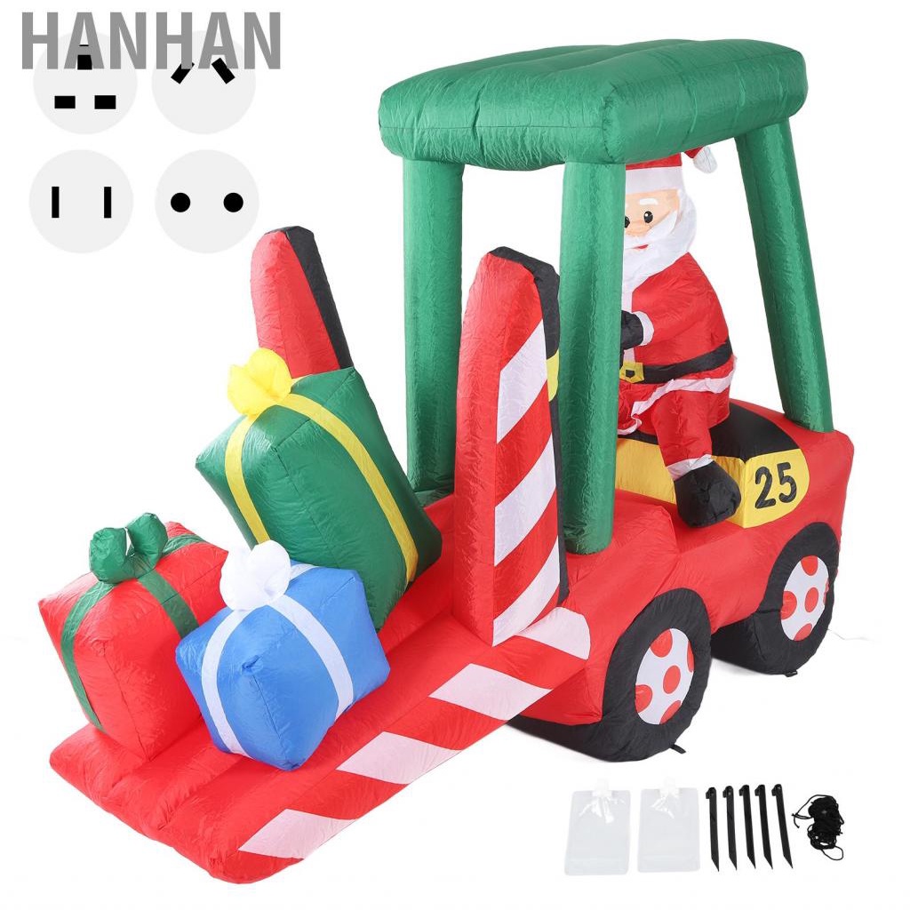 Hanhan Inflatable Santa On Forklift With Light Tear Resistant HG ...