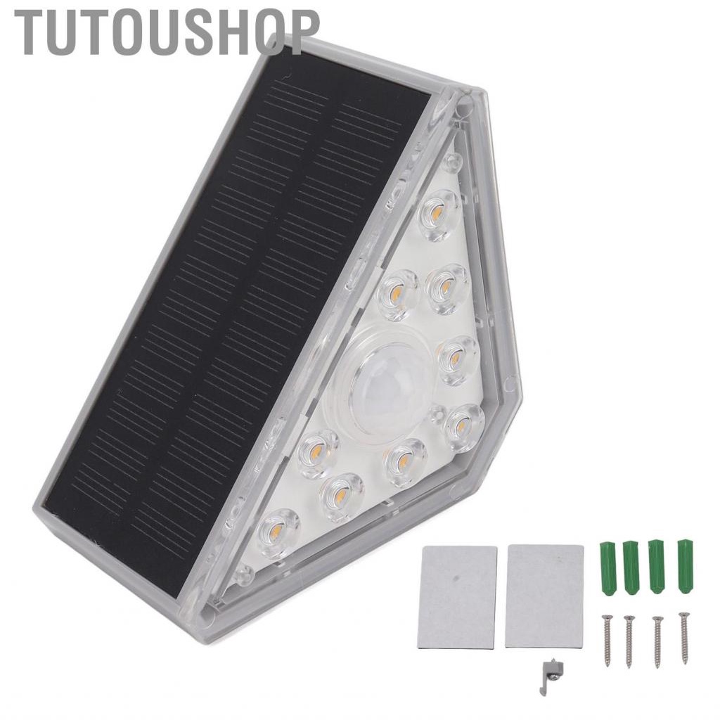 Tutoushop Solar Stair Lights IP68 Inductive Step For Yard Patio ...