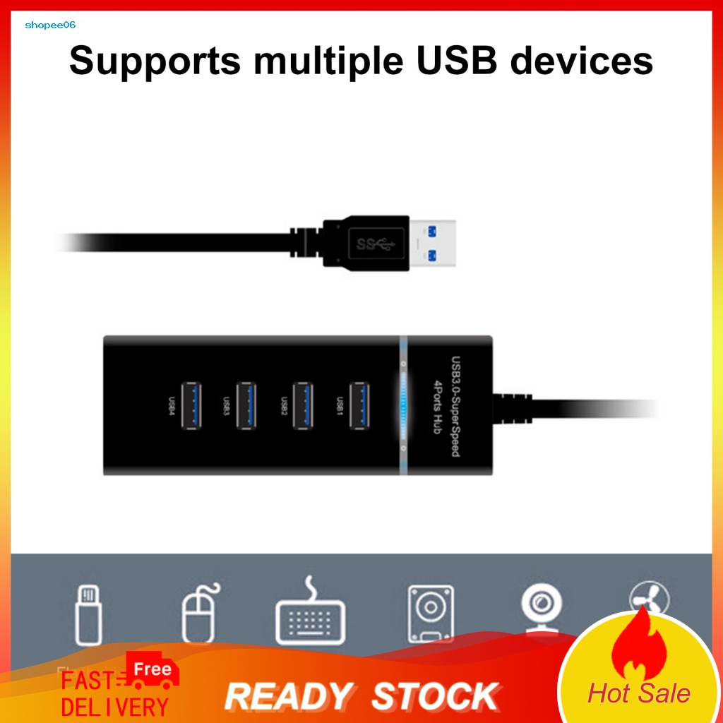 Setn อะแดปเตอร์ฮับ Usb 3.0 4 พอร์ต ความเร็วสูง สําหรับ Ps4 slim pro xboxone Plug Play | Shopee ...