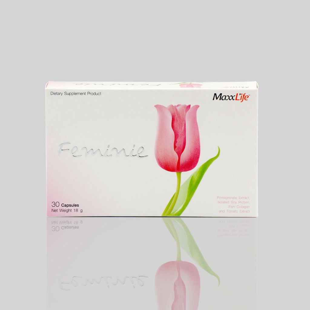 MaxxLife FEMINIE เฟมินี 1 กล่อง 30 แคปซูล ช่วยแก้ตกขาว มีกลิ่น เชื้อรา ...