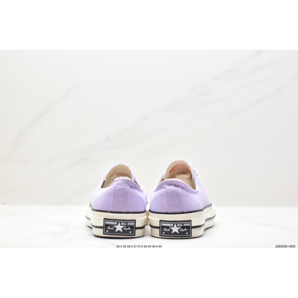 Convese 1970S Low แสงสีม่วงขาว แฟชั่นสูงผ้าใบลำลองร้อยรองเท้าผ้าใบ ...