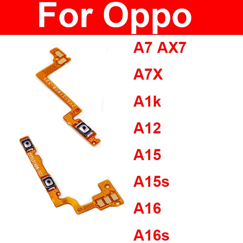 2wnk Power Volume Flex Cable สําหรับ OPPO A7 AX7 A1K A12 A15 A15S A16 ...