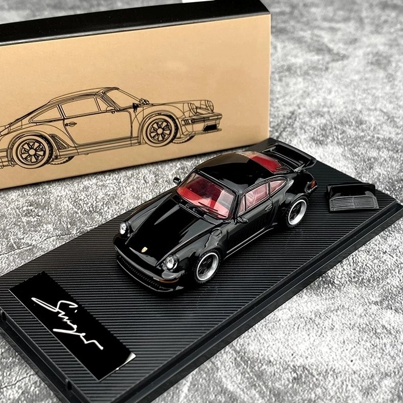 【ใช้ได้】Rhino 1: 64 Porsche 930 Blackbird Singer Turbo Study เหมาะกับ ...