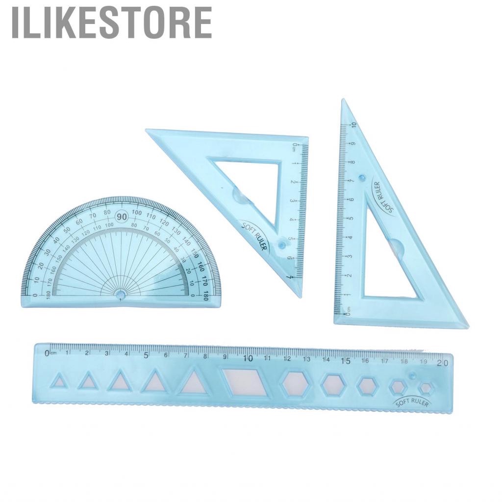 Ilikestore Ruler Plastic Protractor for Kids Angle Length Measuring ...