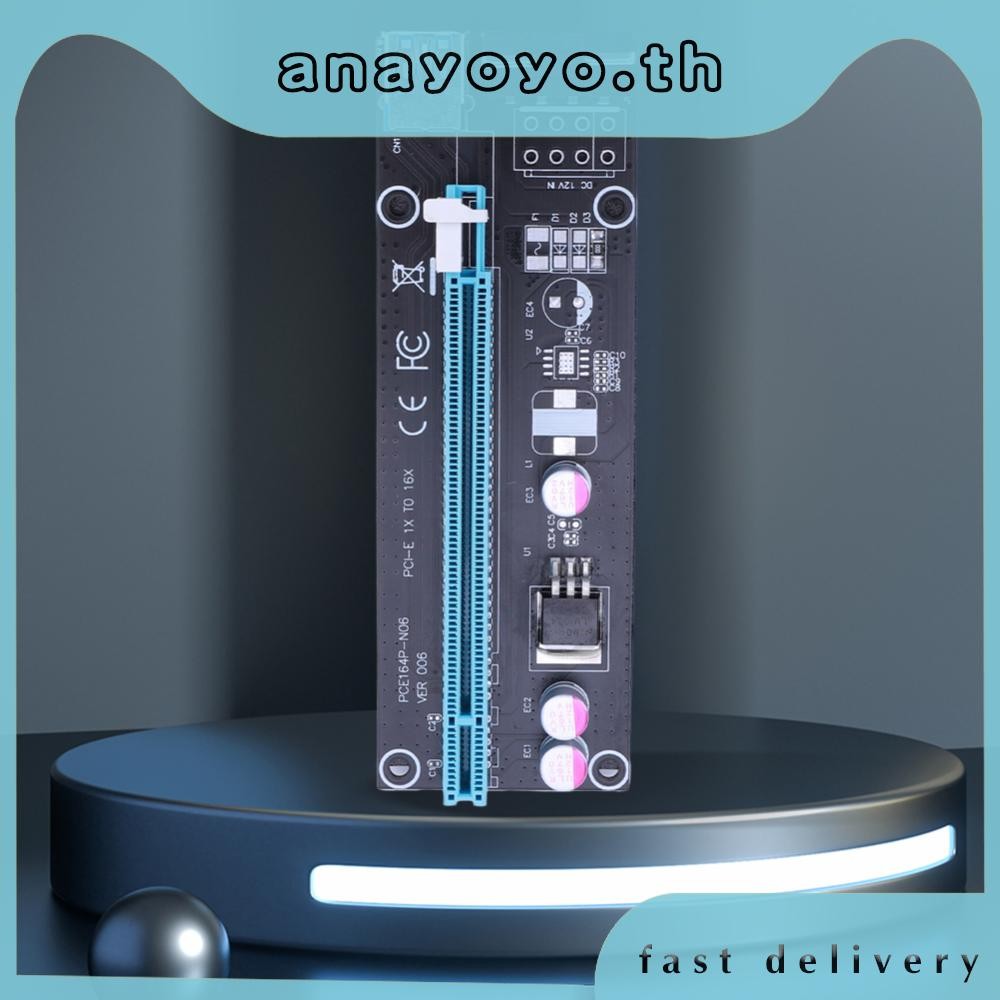[anayoyo.th] Pcie PCI Express 1x ถึง 16x Power PCI-E Riser Card SATA ...