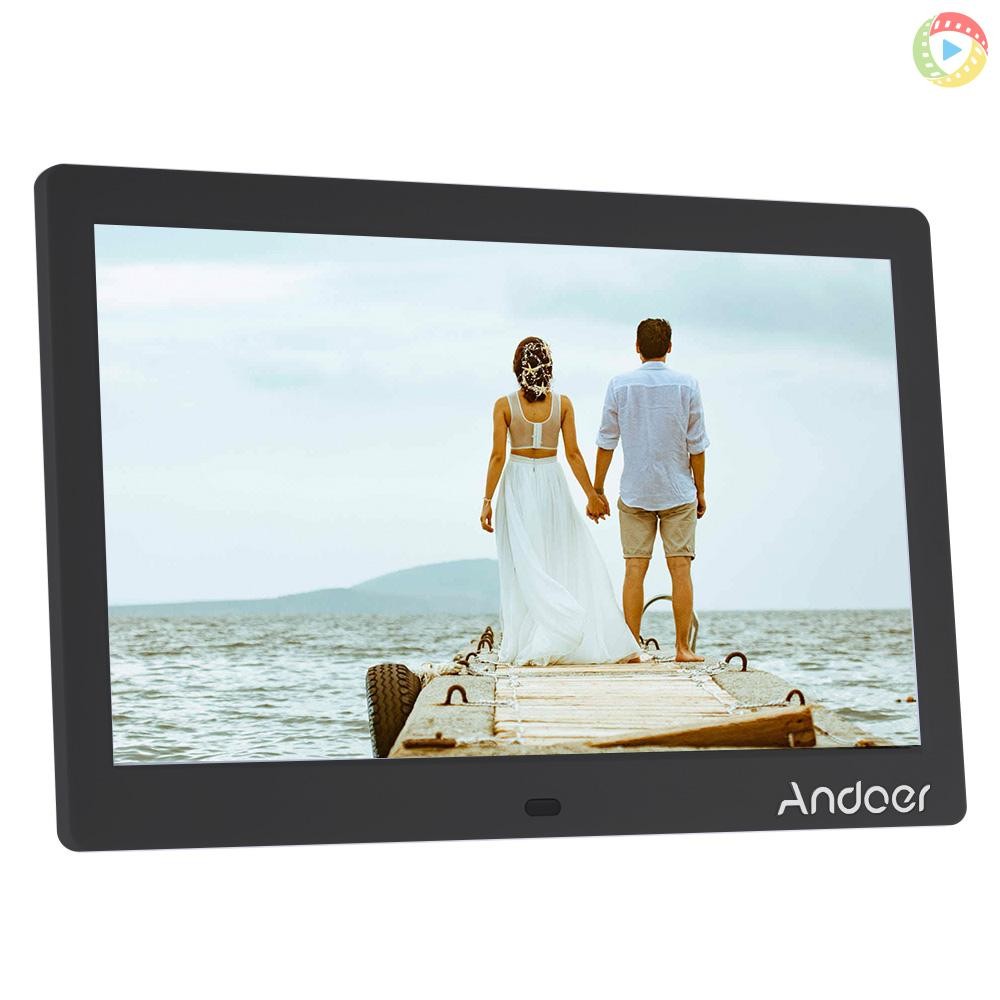 อัลบั้มรูปดิจิตอล Andoer 10 นิ้ว IPS Digital Photo Frame 2.4G Ultra ...