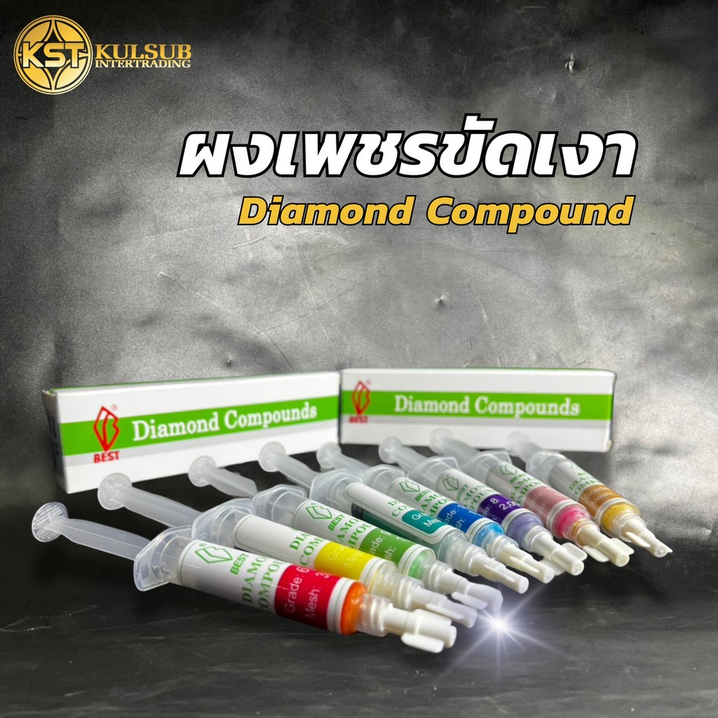 ผงเพชรขัดเงา Diamond Compound ผงขัดพลอย ครีมขัดเพชร ขัดโมลล์ | Shopee ...