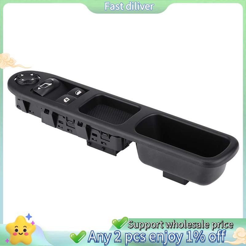 สวิตช์ควบคุมหน้าต่างไฟฟ้าหลักสําหรับ Citroen C3 Picasso Peugeot 207 CC ...