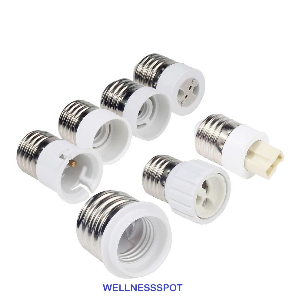 Wellnessspot ตัวแปลงผู้ถือโคมไฟทนความร้อนหลายรุ่นฐานโคมไฟ,ทนทาน E27 ชาย E14 B22 GU10 E40 หญิง ...